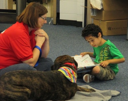Reading with the Rainbow Dogs at Northtown Branch | Chicago Public Library