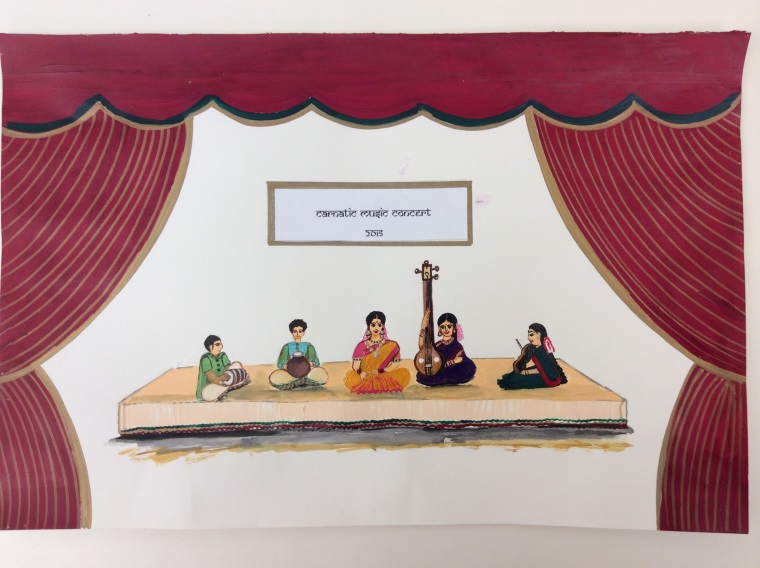 Classical Music and Dance of India: Art by Sumathi Natarajan at HWLC ...